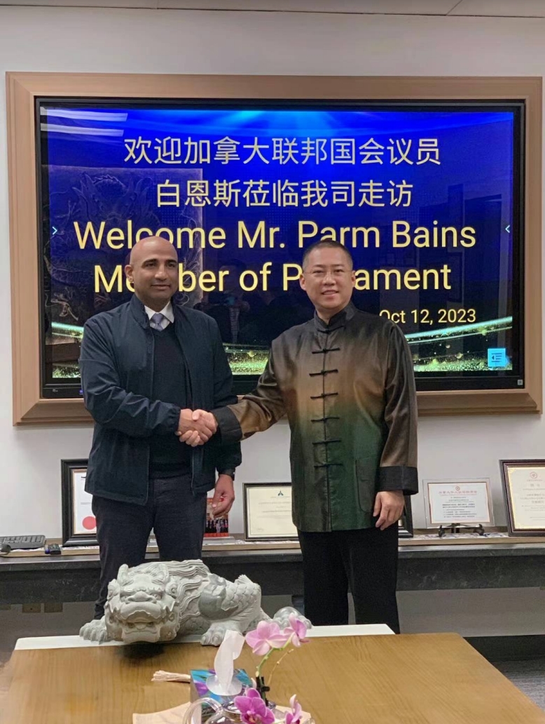 Member of Parliament PARM BAINS pays a visit to small businesses in his ...